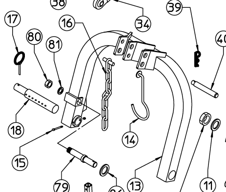 HITCH, DISC MOWER DM6/7 100.563 – Ford Distributing