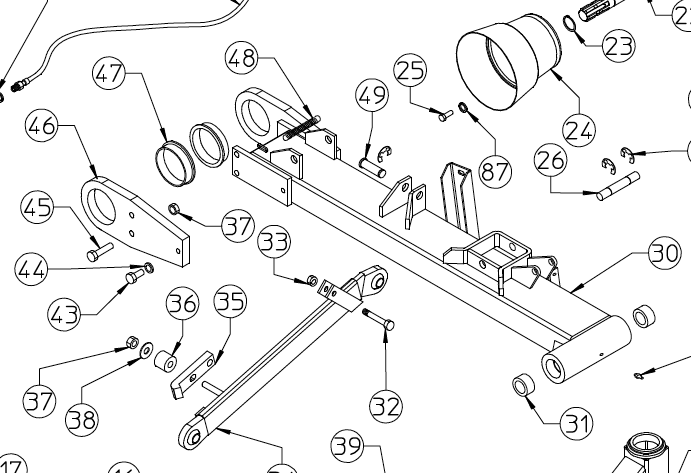 PIN, BREAKAWAY HOOKUP, DM 100.176 – Ford Distributing