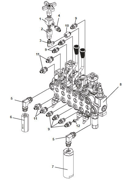 VALVE ASSEMBLY COMPLETE, 485 BACKHOE – Ford Distributing