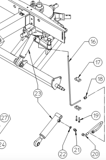 CYLINDER, LIFT, SR320, 230.758 – Ford Distributing