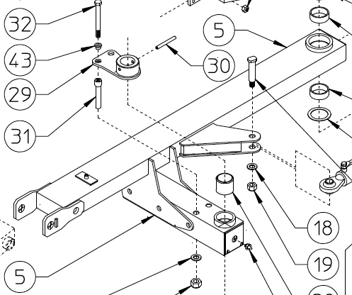 Special bushing, TR-S drawbar – Ford Distributing