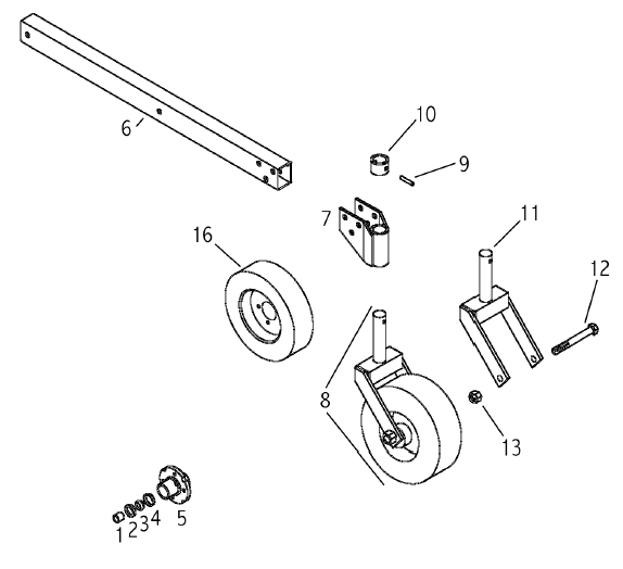 TAILWHEEL FORK, 600 SERIES CUTTER – Ford Distributing