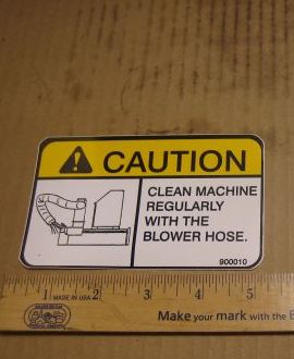 DECAL-CLEAN WITH BLOWER HOSE – Ford Distributing